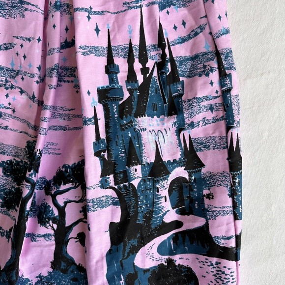 Pinup Couture | Skirts | Pinup Couture Pink Disney Castle Skirt Disney Princess Small | Poshmark